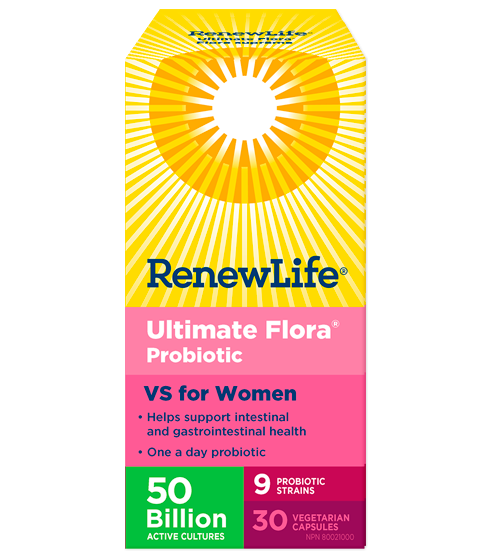 Renew Life Ultimate Flora Probiotic Vaginal Support 50 Billion - 30 Ca ...